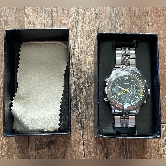 Accessories | Nwt Authentic Stauer Chronograph Water Resistant Mens ...